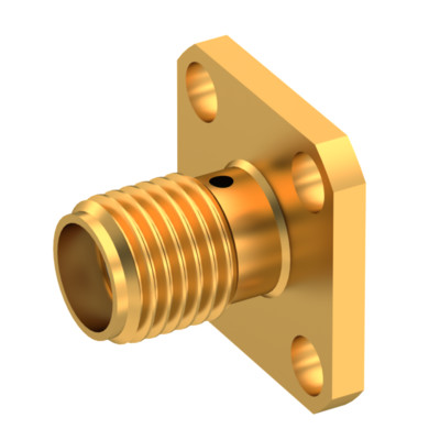 SMA / SQUARE FLANGE JACK RECEPTACLE WITH TAB CONTACT for sale