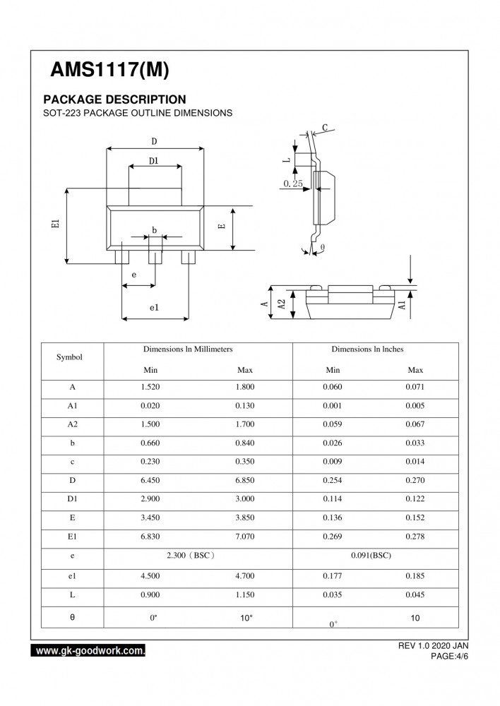GOODWORK AMS1117-5.0 datasheet page 4