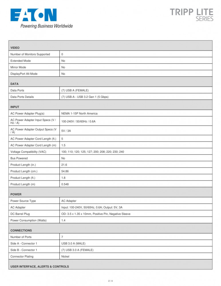 U360-007-AL technical document page 2