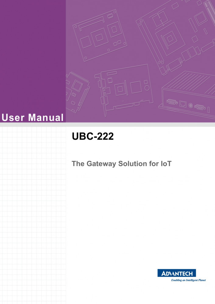 UBC-222 manual page 1