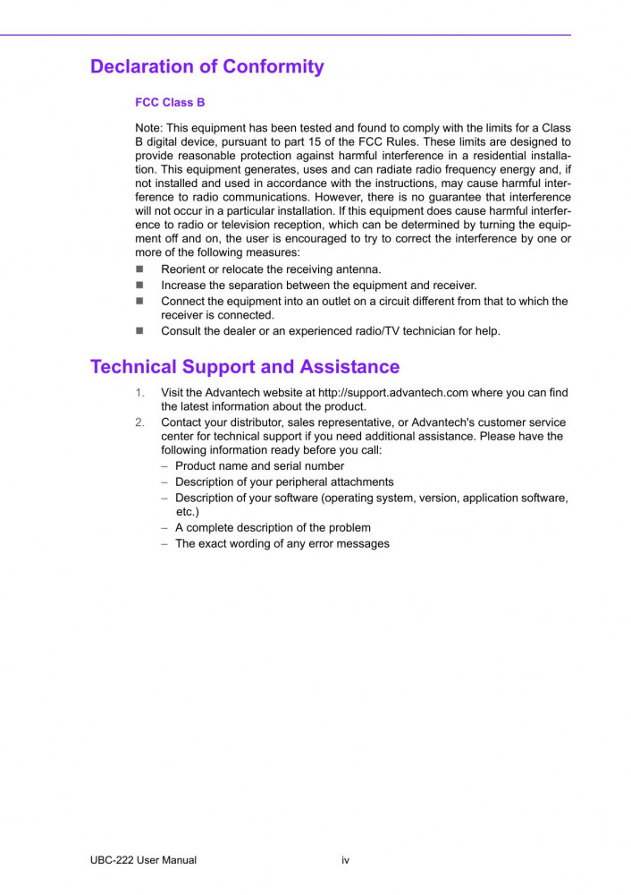 UBC-222 manual page 4