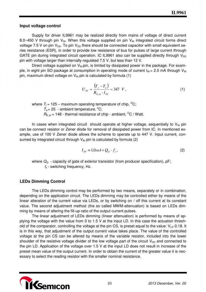 IL9961DT technical document page 10