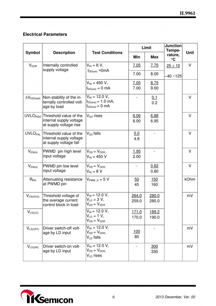 IL9961DT technical document page 6