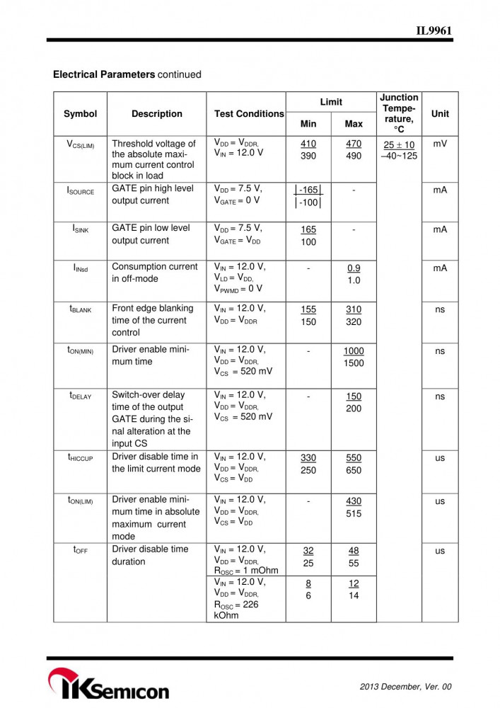 IL9961DT technical document page 7