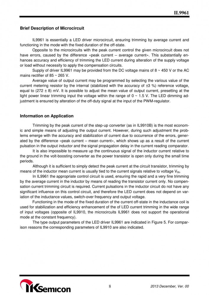 IL9961DT technical document page 8