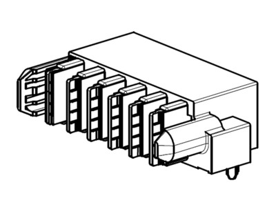 EXTreme EnergetiC Modular Right-Angle Plug Assembly, 29 Circuits (2 Power/25 Signal/2 Power) with Solder Tail Mounting, without Guide
