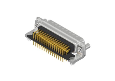 D-SUB High Density • 44-pos. • Plug • Solder pin angled • Metal bracket • Quality class 3 • UNC 4-40 for sale