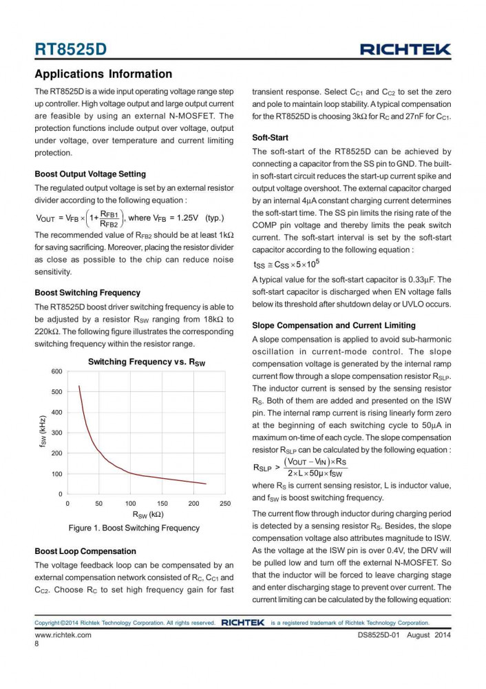 RT8525D technical document page 8