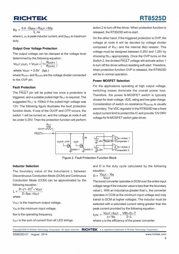 RT8525D technical document page 9