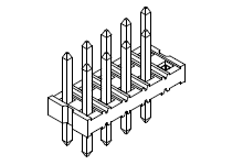 C-Grid Header, Through Hole, Dual Row Dual Body, Vertical, 0.38µm Gold (Au) Plating, 12.70mm Stacking Height, Tray Packaging, 40 Circuits, Lead-Free