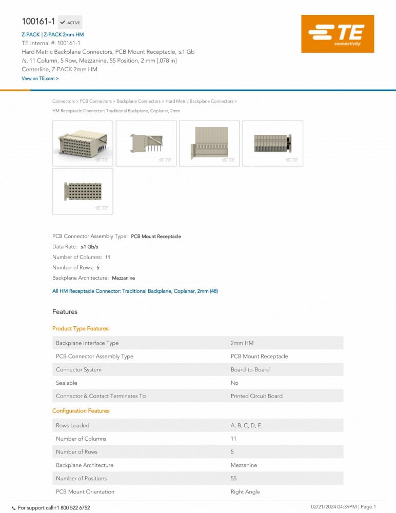 100161-1 technical document page 1