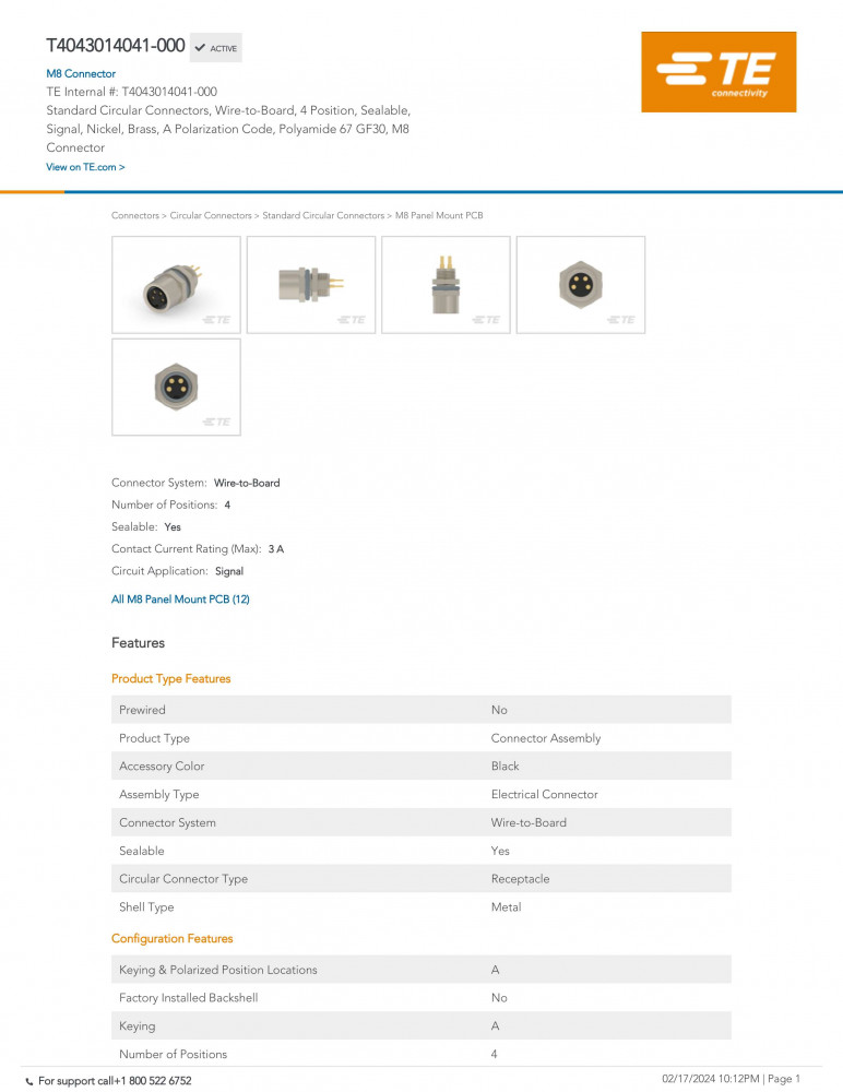 T4043014041-000 technical document page 1