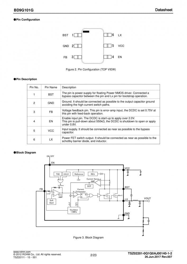 BD9G101G-TR datasheet page 2