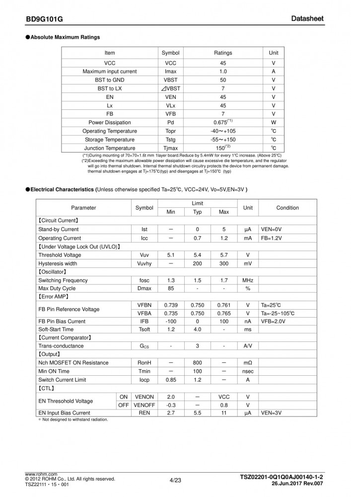 BD9G101G-TR datasheet page 4