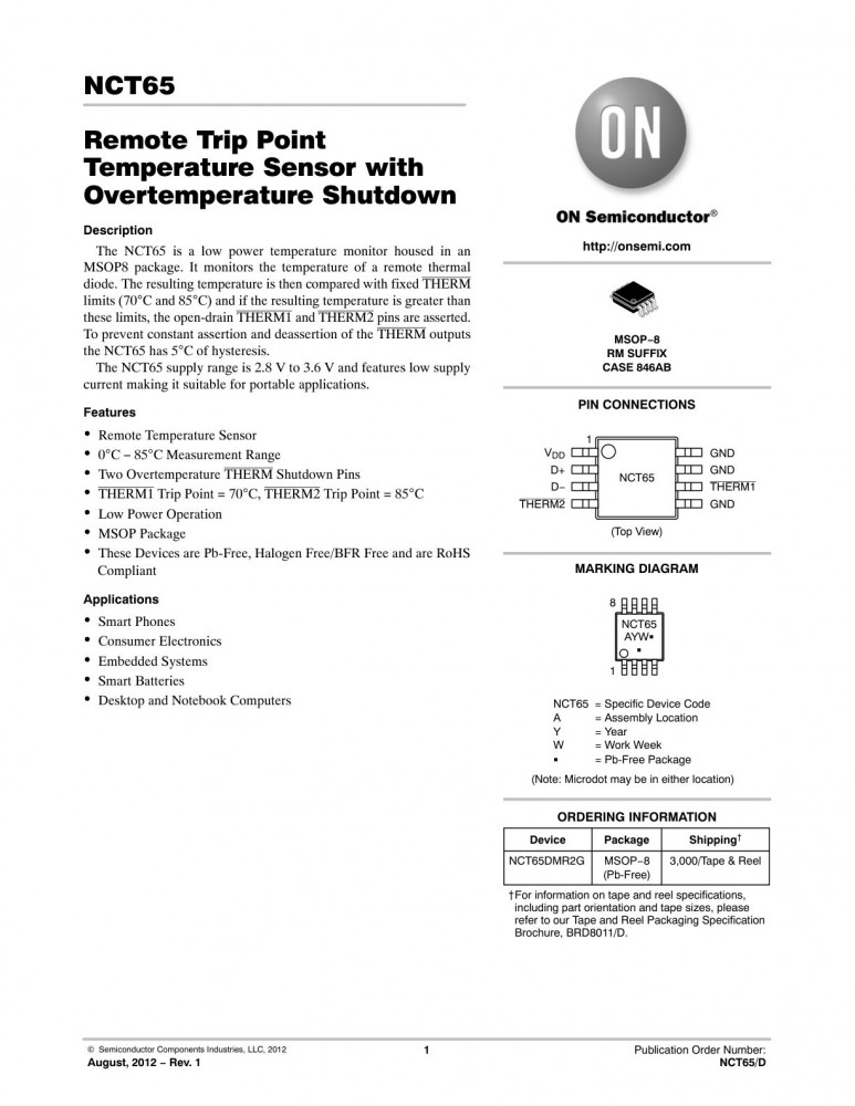 NCT65 datasheet page 2