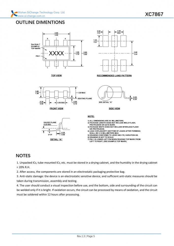 XC7867 datasheet page 5
