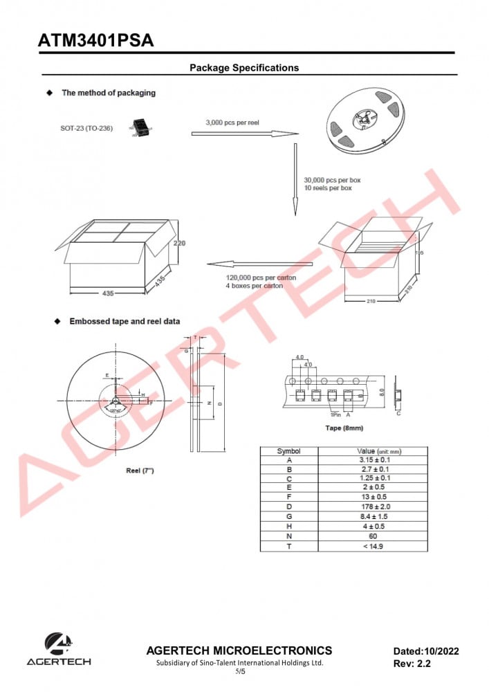 ATM3401PSA datasheet page 5