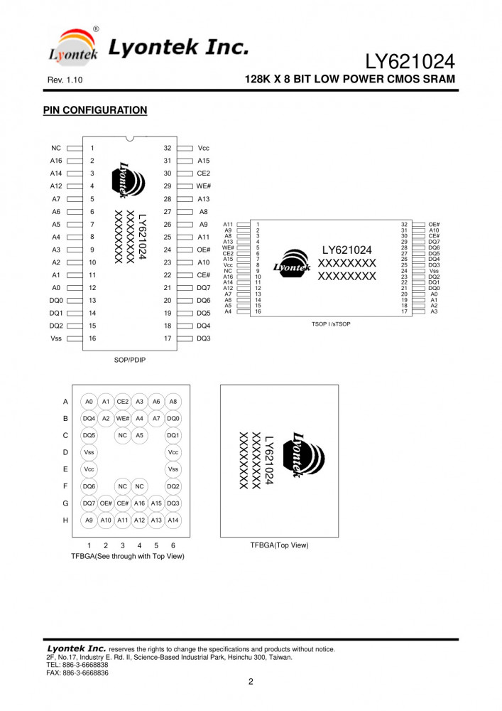 LY621024 datasheet page 3