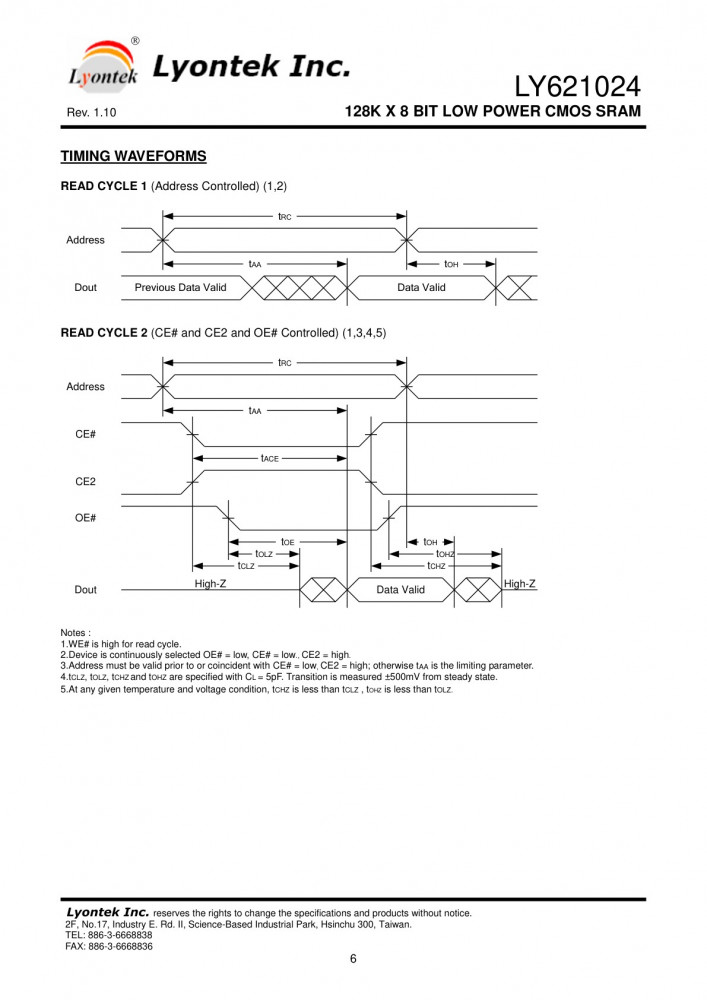 LY621024 datasheet page 7