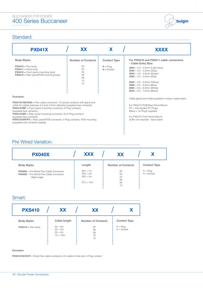 Bulgin PX0411 datasheet page 6
