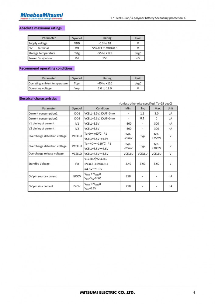 MM3563B datasheet page 4