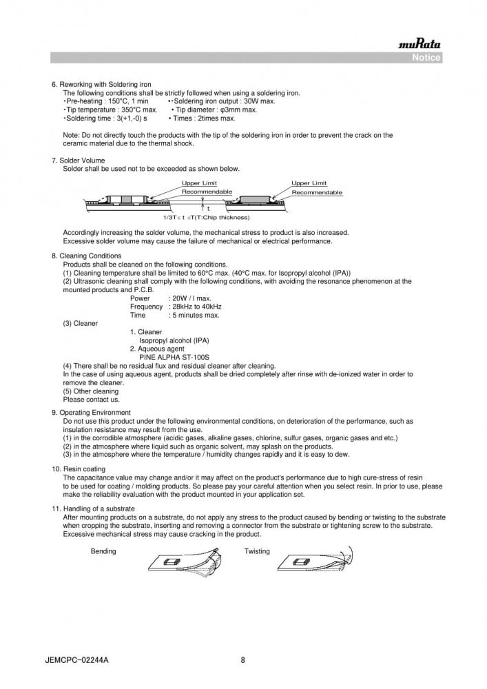 NFM18CC223R1C3D datasheet page 8