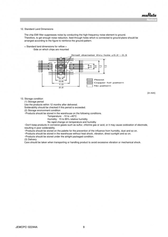 NFM18CC223R1C3D datasheet page 9