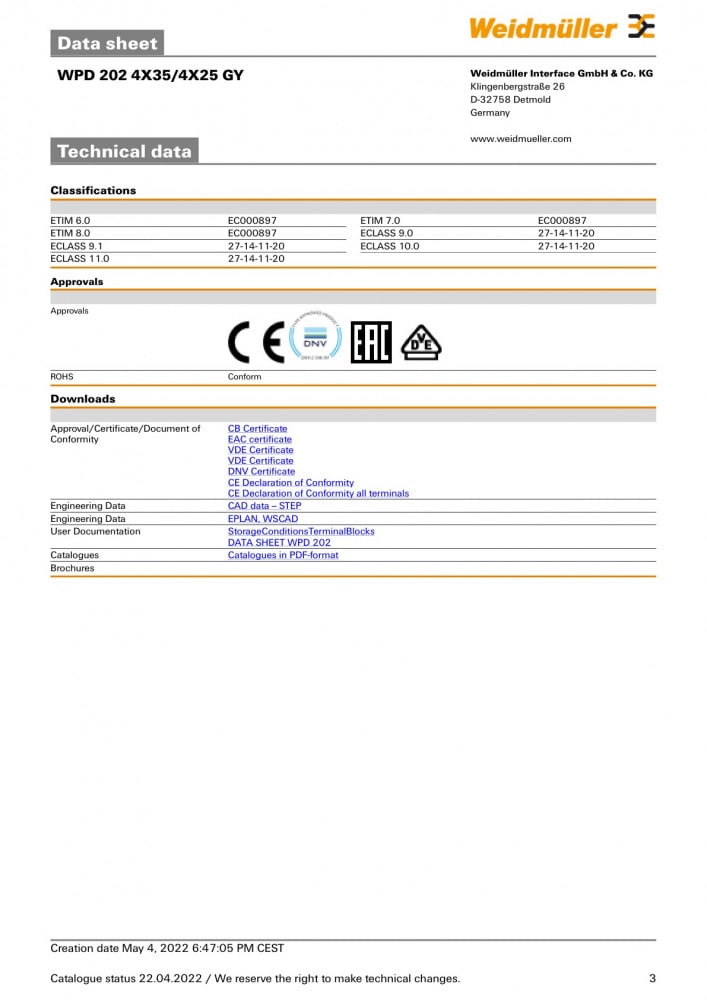 WPD 202 technical document page 3