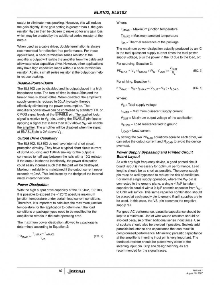 EL8102 datasheet page 10