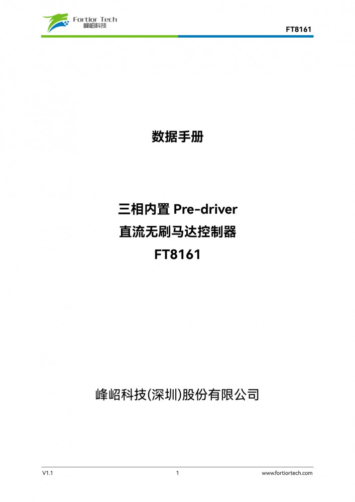FT8161N datasheet page 1