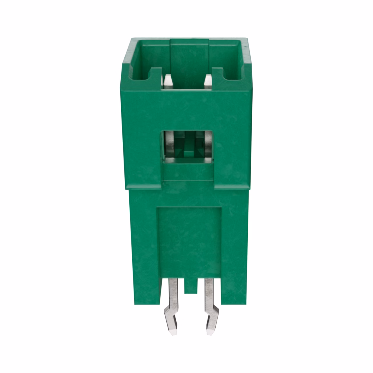 2.00mm Pitch MicroTPA Wire-to-Board Header, Vertical, High Wall Type, Kinked PC Tail, with Inner Positive Lock, 2 Circuits, Green for sale