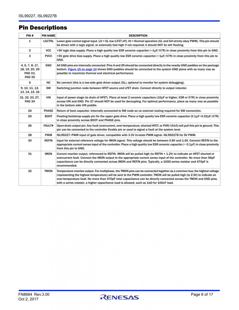 ISL99227BFRZ-T datasheet page 6