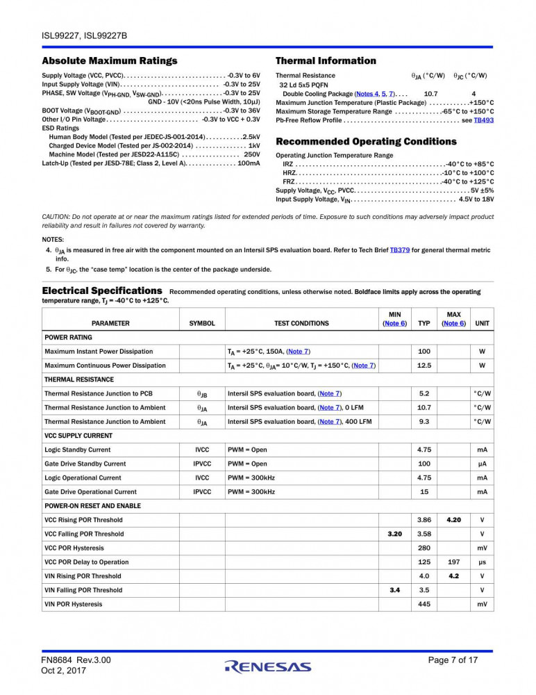 ISL99227BFRZ-T datasheet page 7