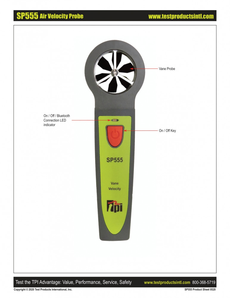 TPI SP555 product documentation image 2