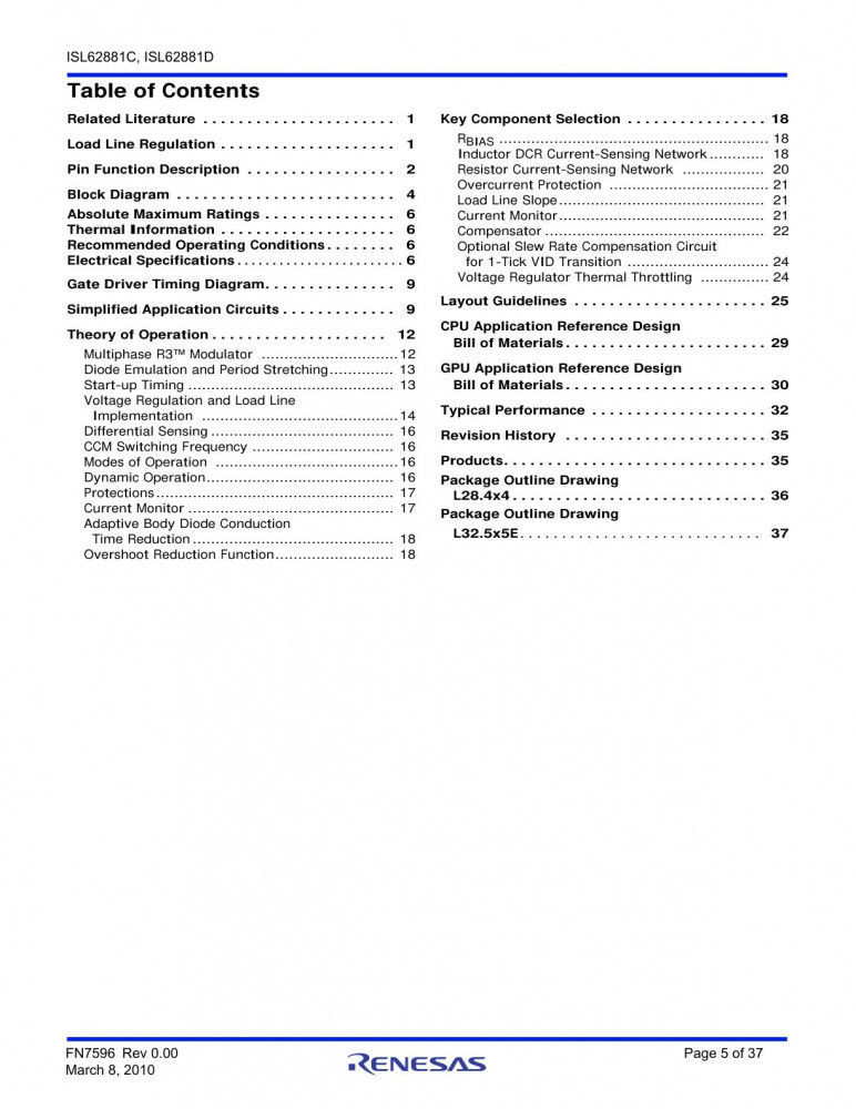 ISL62881D datasheet page 5