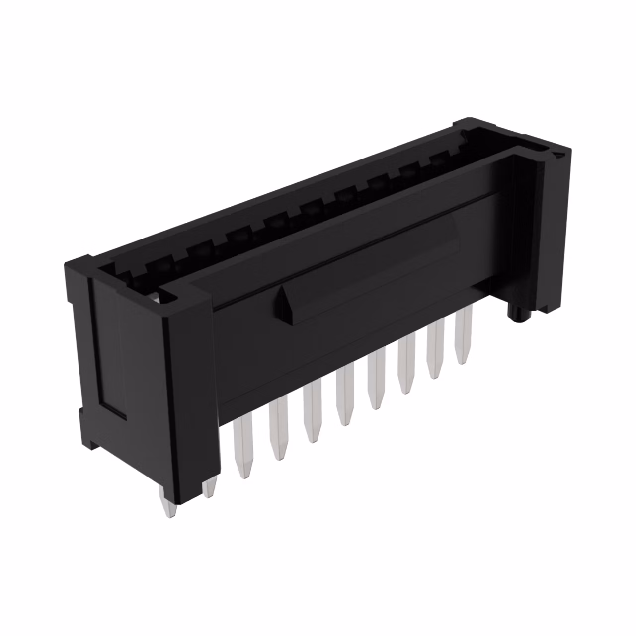 1.25mm Pitch, Micro-Lock Plus PCB Header, Single Row, Vertical, Through Hole, Tin-Bismuth Plating, Positive Lock, 10 Circuits, Low-Halogen, Black for sale