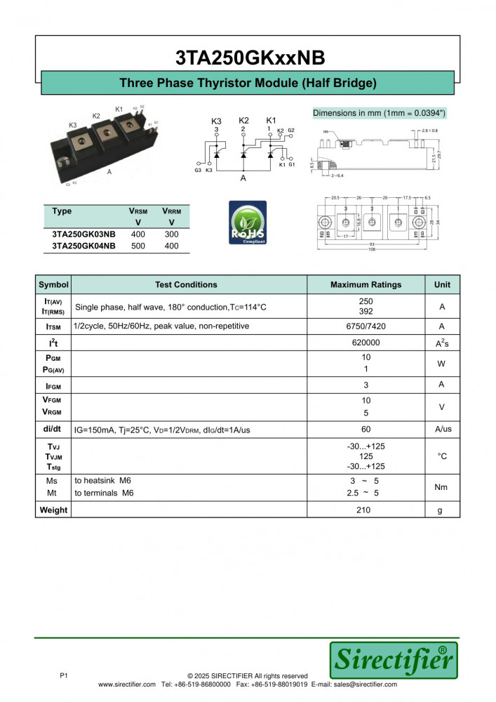 3TA250GK04NB document page 1