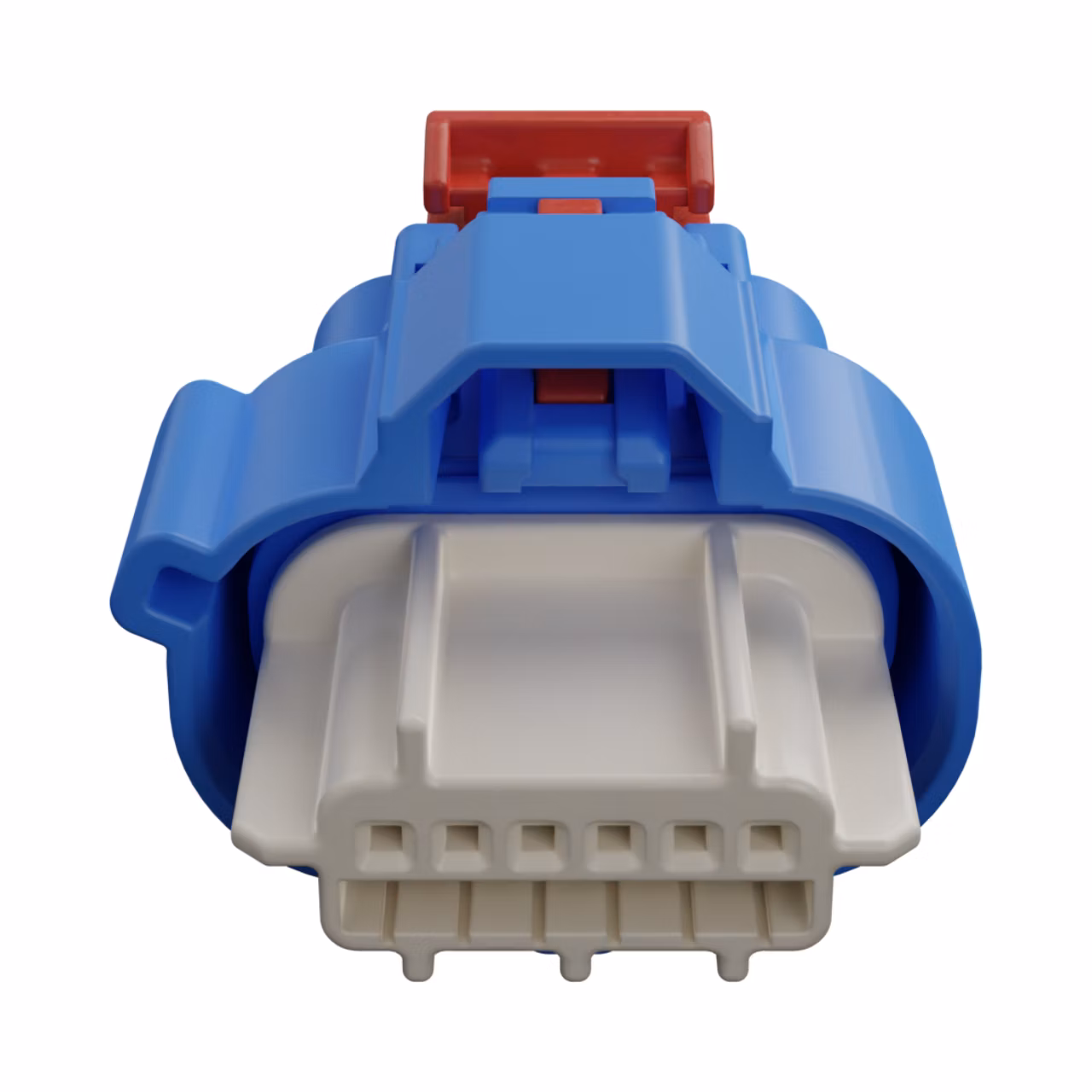 Squba Sealed Receptacle Assembly with CPA, 1.80mm Pitch, Single Row, 6 Circuits, Blue for sale
