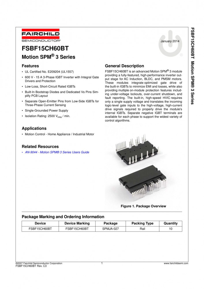 FSBF15CH60BT-F166 datasheet page 2