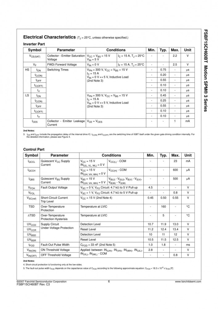 FSBF15CH60BT-F166 datasheet page 7