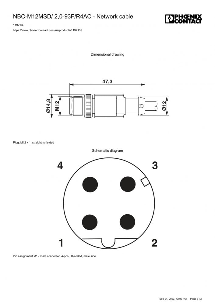 Phoenix Contact 1192139 product documentation page 6