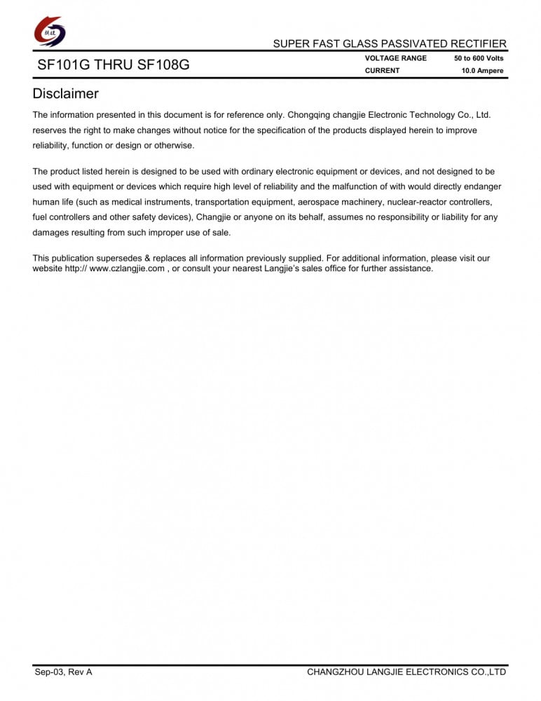 SF106G datasheet page 5