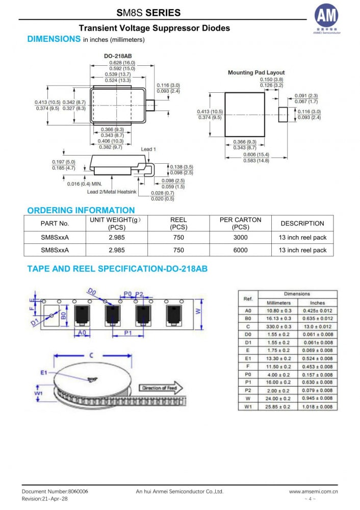 SM8S28A datasheet page 4