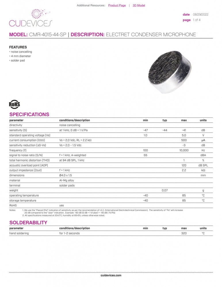 CMR-4015-44-SP technical document page 1