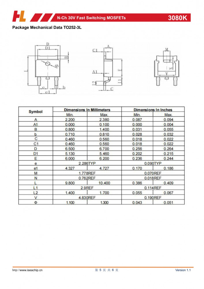 HL 3080K datasheet page 5