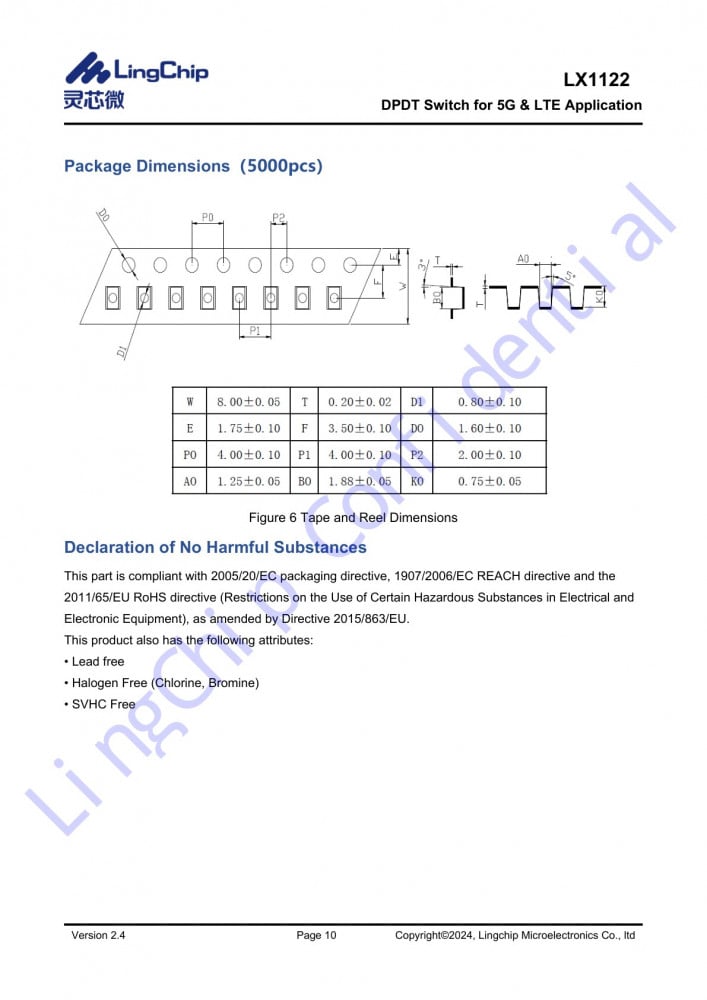 LX1122 datasheet page 10