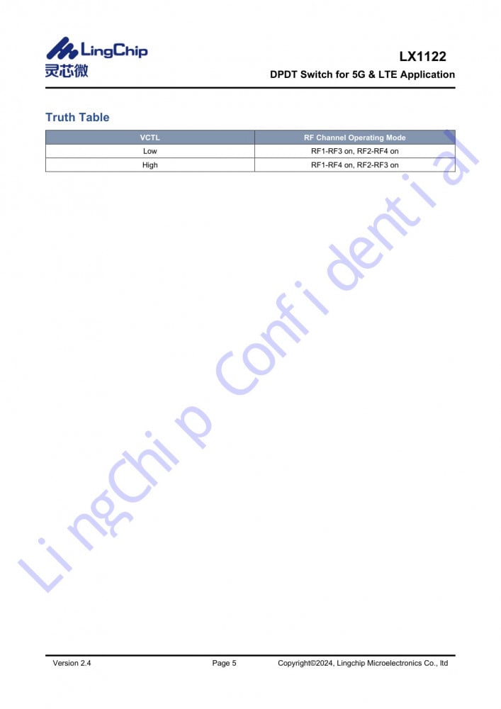 LX1122 datasheet page 5