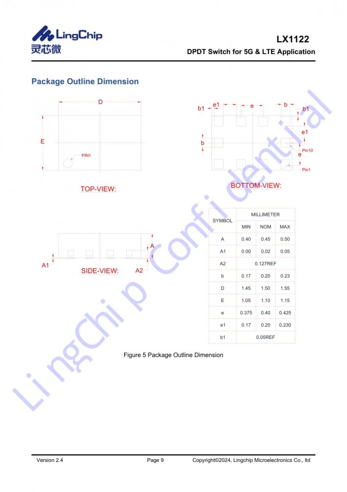 LX1122 datasheet page 9