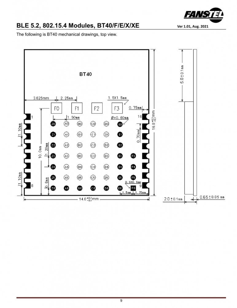 BT40E technical document page 9