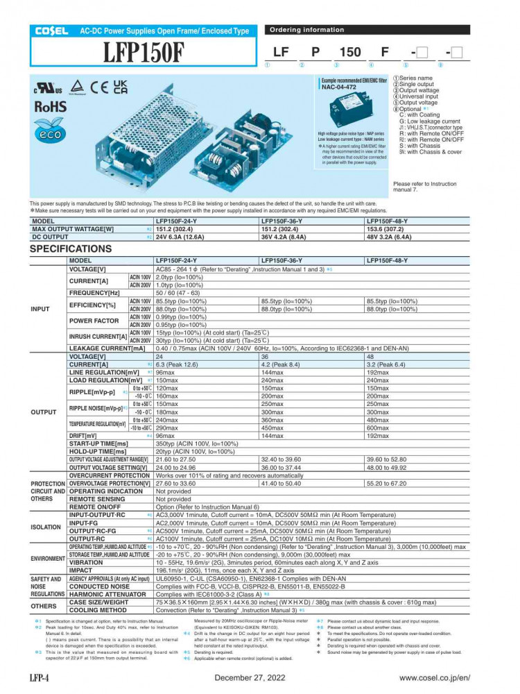 LFP-series datasheet page 4